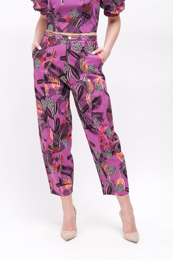 Desigual Zenske hlace ljubicaste 95241 - Astra&Borovo